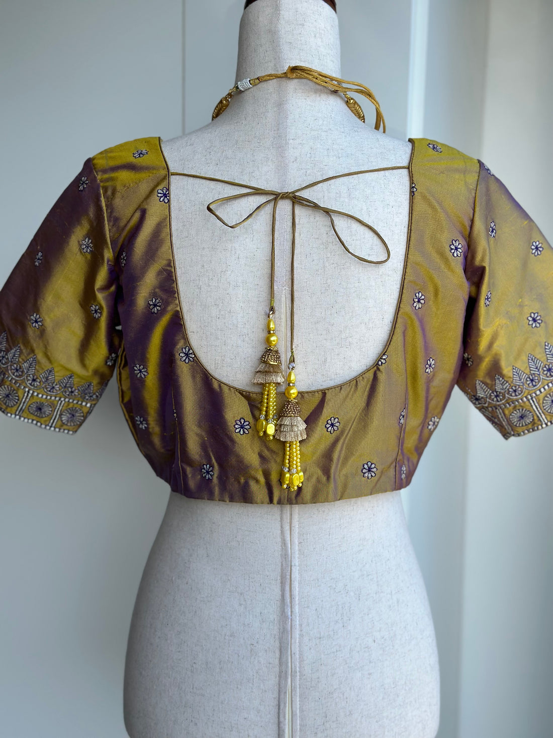 Pure silk embroidery blouse | Readymade blouses in USA | custom blouse ...