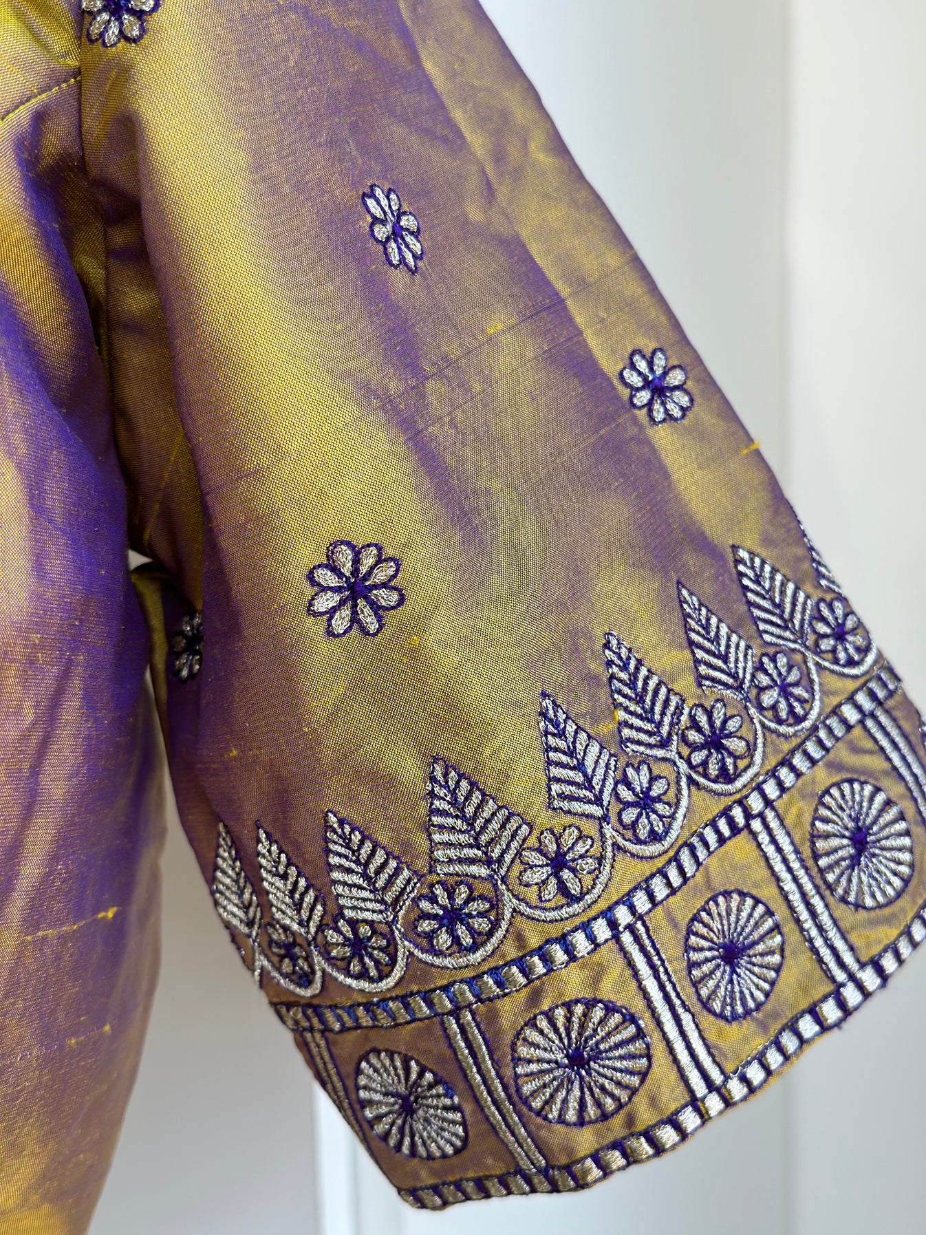 Pure silk embroidery blouse | Readymade blouses in USA | custom blouse ...