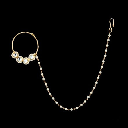 Big size nose ring | Bollywood nosering – Haas Collections LLC